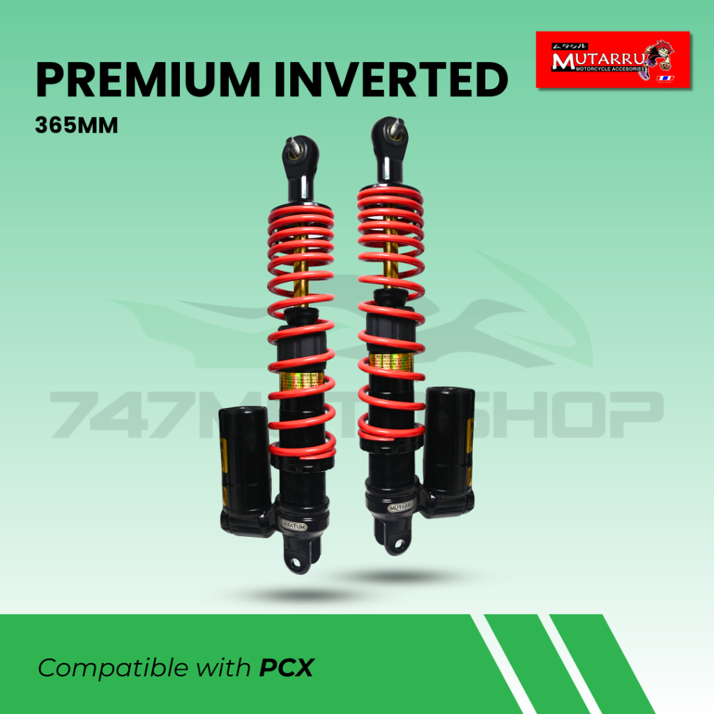 MUTARRU PREMIUM INVERTED SHOCK PCX (RED) 365MM | Shopee Philippines