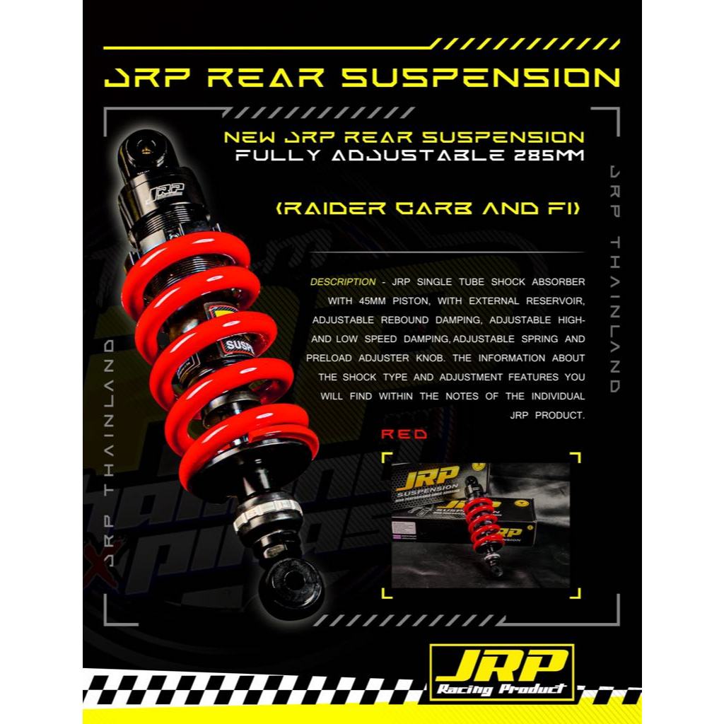 JRP REAR SHOCK FOR RAIDER 285MM | Shopee Philippines