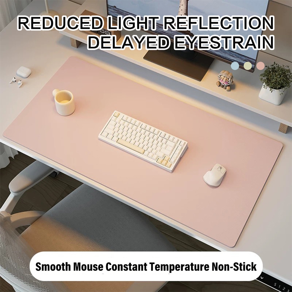 Double-Sided PU Leather Desk Pad Study/Office table cover Waterproof ...