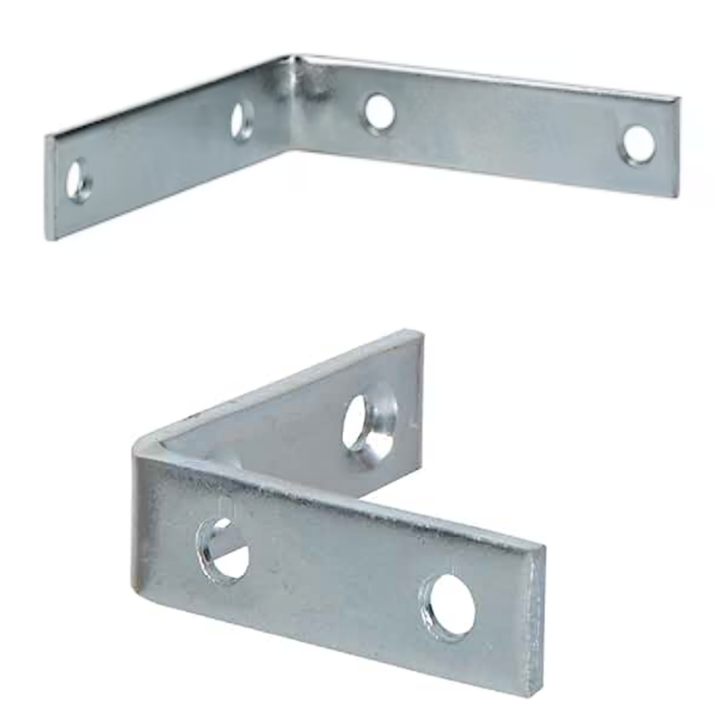 4 Pcs 90 Degrees Steel Corner Brace Angle Bracket Repair Plate Heavy ...