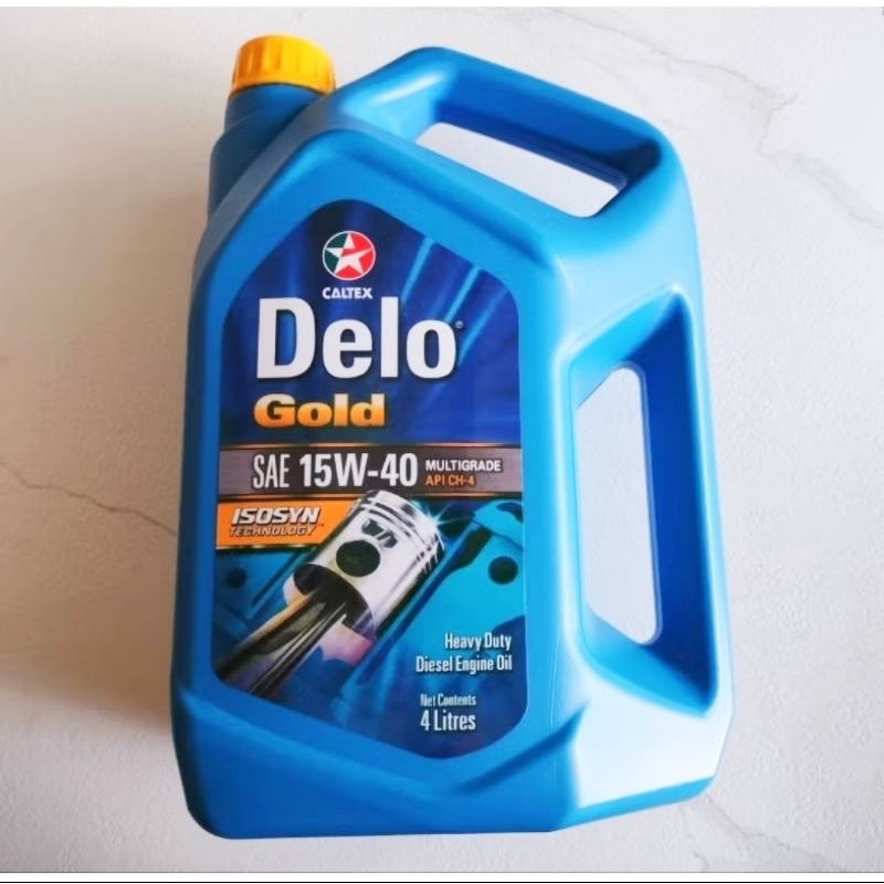 Caltex Delo Gold 4L MULTIGRADE SAE 15W 40 | Shopee Philippines