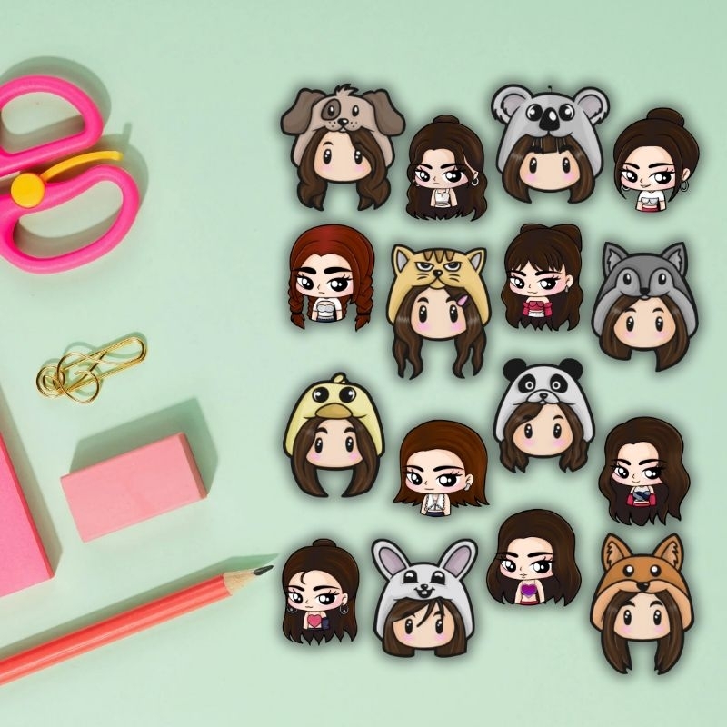 16 Bini Stickers Waterproof Scratchproof Laptop Tumbler Weatherproof ...