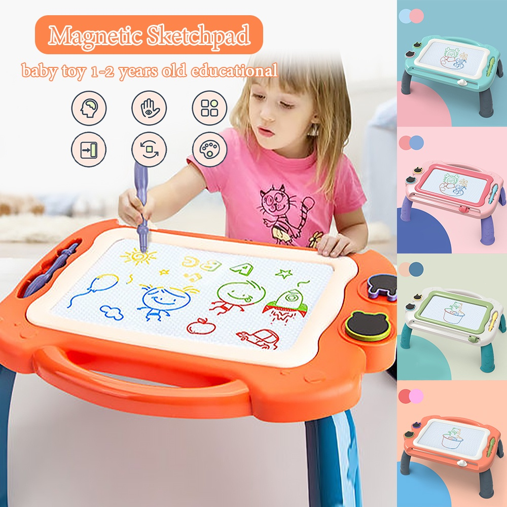 Baby Large Color Magnetic Drawing Board Children's Magnetic Force ...