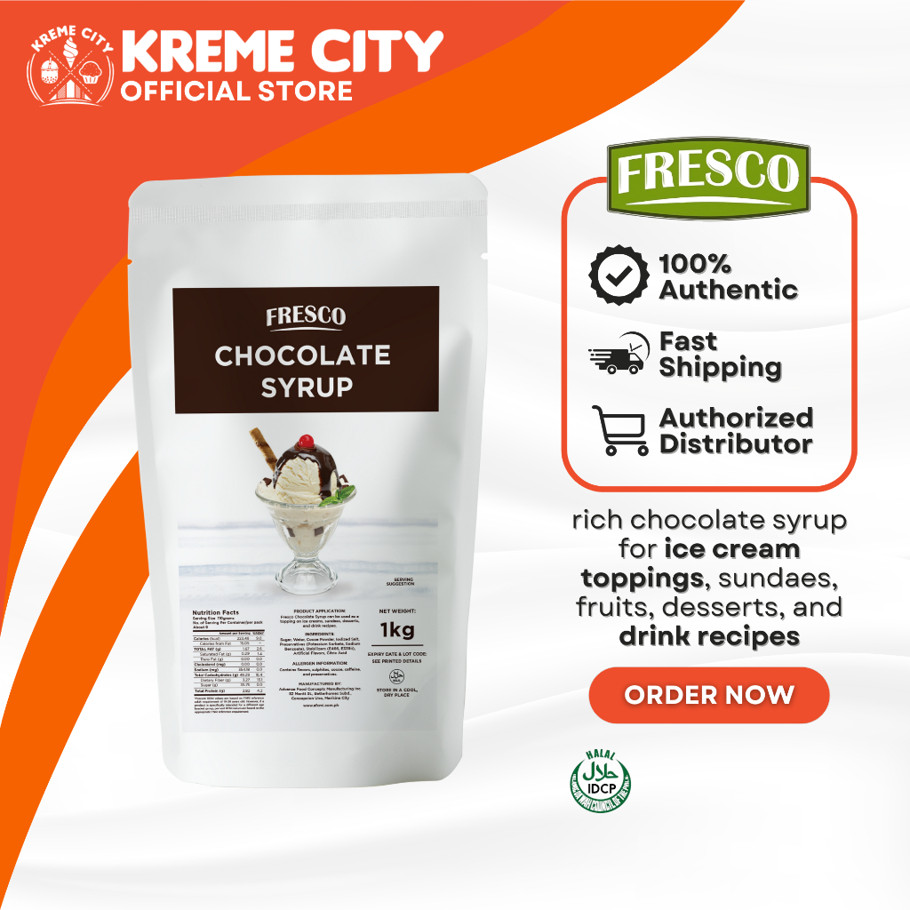 Fresco Chocolate Syrup 1kg | Shopee Philippines