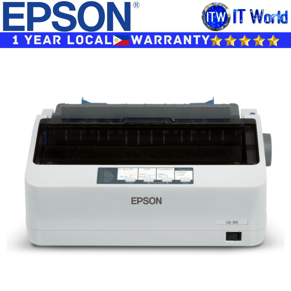 Epson Printer LQ-310 Dot Matrix 24-Pin Narrow Carriage Impact | itw ...