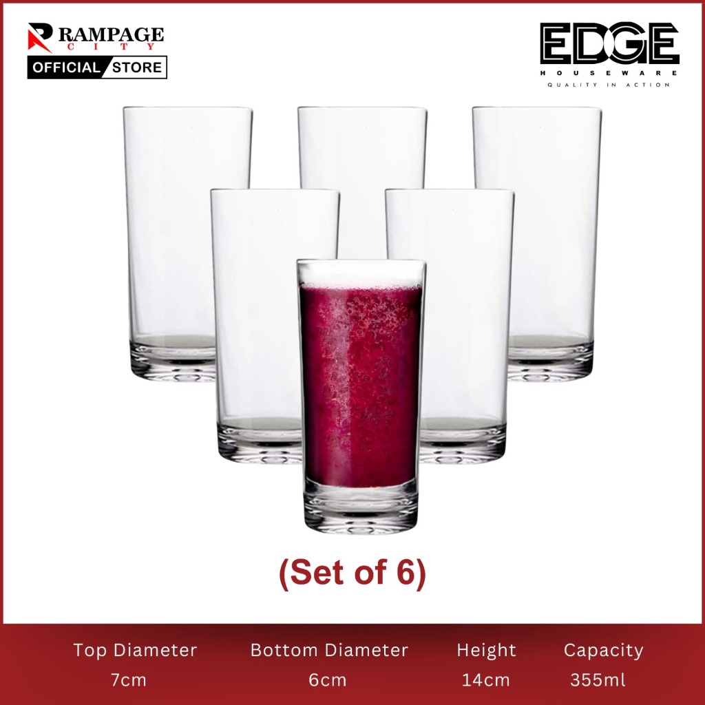 Edge Houseware, 10oz Cocktails Drinking Glass, Highball Shatterproof ...