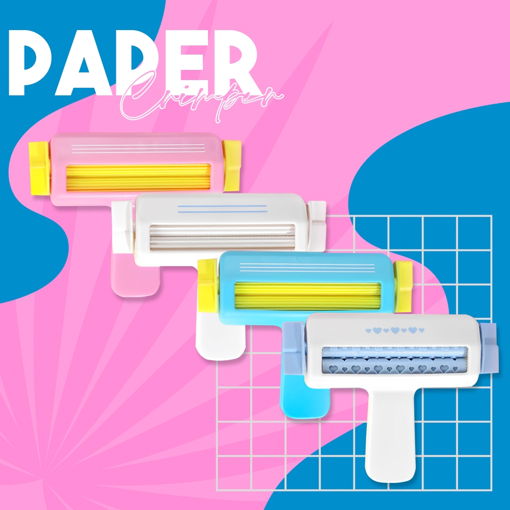 Paper Crimper Straight Pink | White | Blue and Heart Design | Shopee ...
