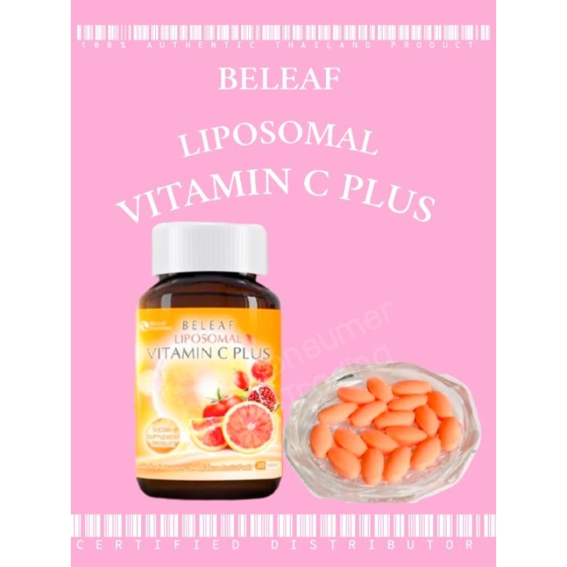 Genuine Beleaf Liposomal Vitamin C Plus (for healthier,glowing skin,to boost your immune system ...