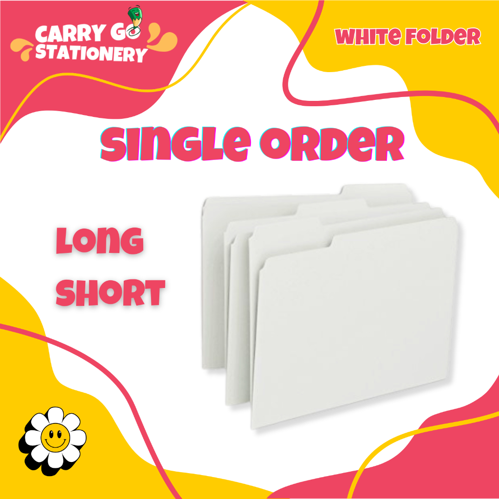 10PCS Super White Premium Folder - 14pts Long/Short Heavyweight School ...