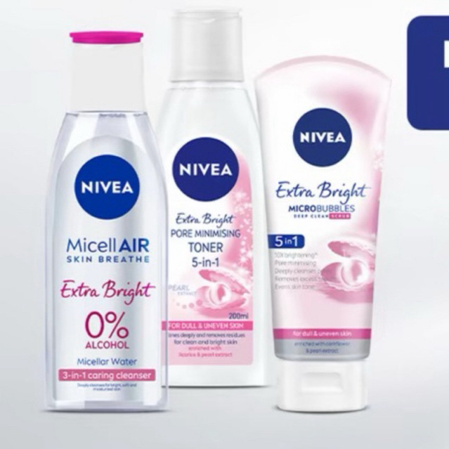 NIVEA EXTRA BRIGHT MICRO BUBBLES DEEP CLEAN SCRUB 100ML | Shopee ...