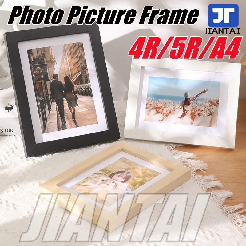 4R/5R/A4 Wooden Picture Frames For Table Top Display And Wall Mounting ...