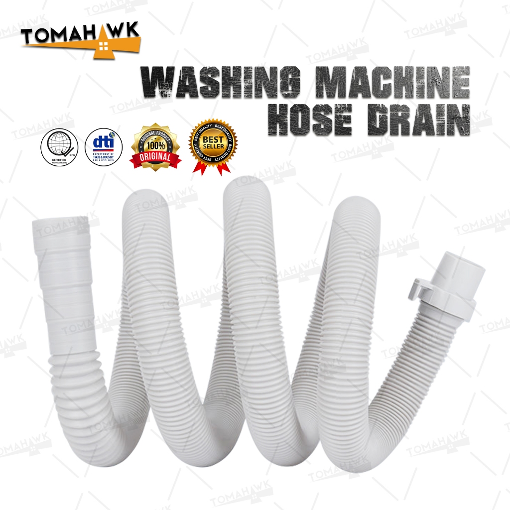 TOMAHAWK UNIVERSAL WASHING MACHINE HOSE DRAIN BASIN DRAIN PIPE WITH ...