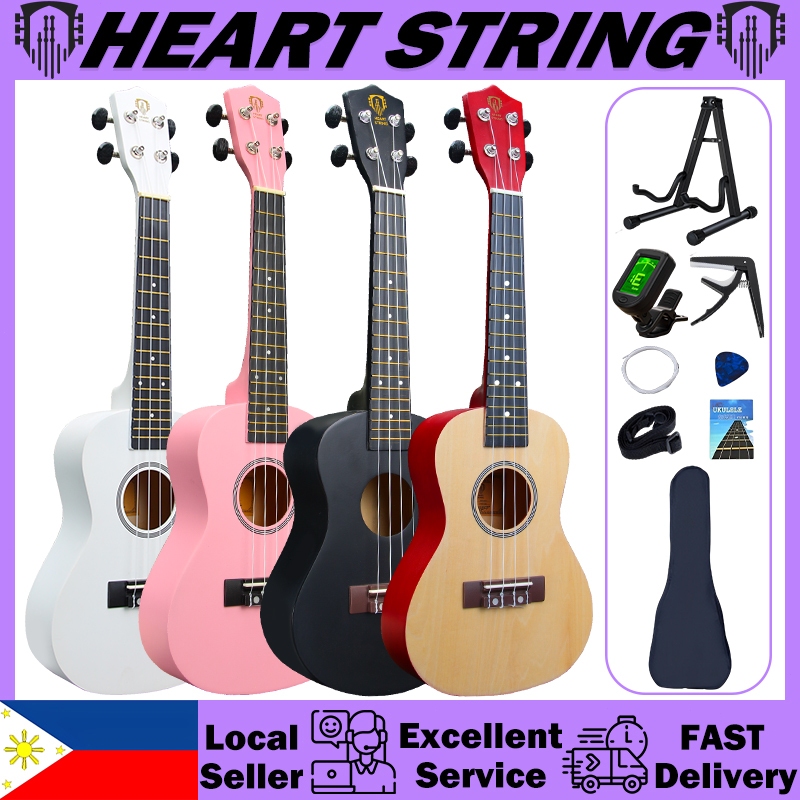 Heart String Ukulele Soprano Concert Ukuleles Guitar 21/23 Inches ...
