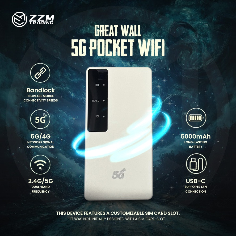 Great Wall/Youmao 5G R106 Dual-Band Mobile WIFI Router USB-C 5000mAh Up to 8 Users ZZM Trading ...