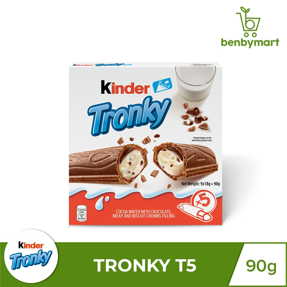 Kinder Tronky T5 90G delightful chocolate biscuits | Shopee Philippines
