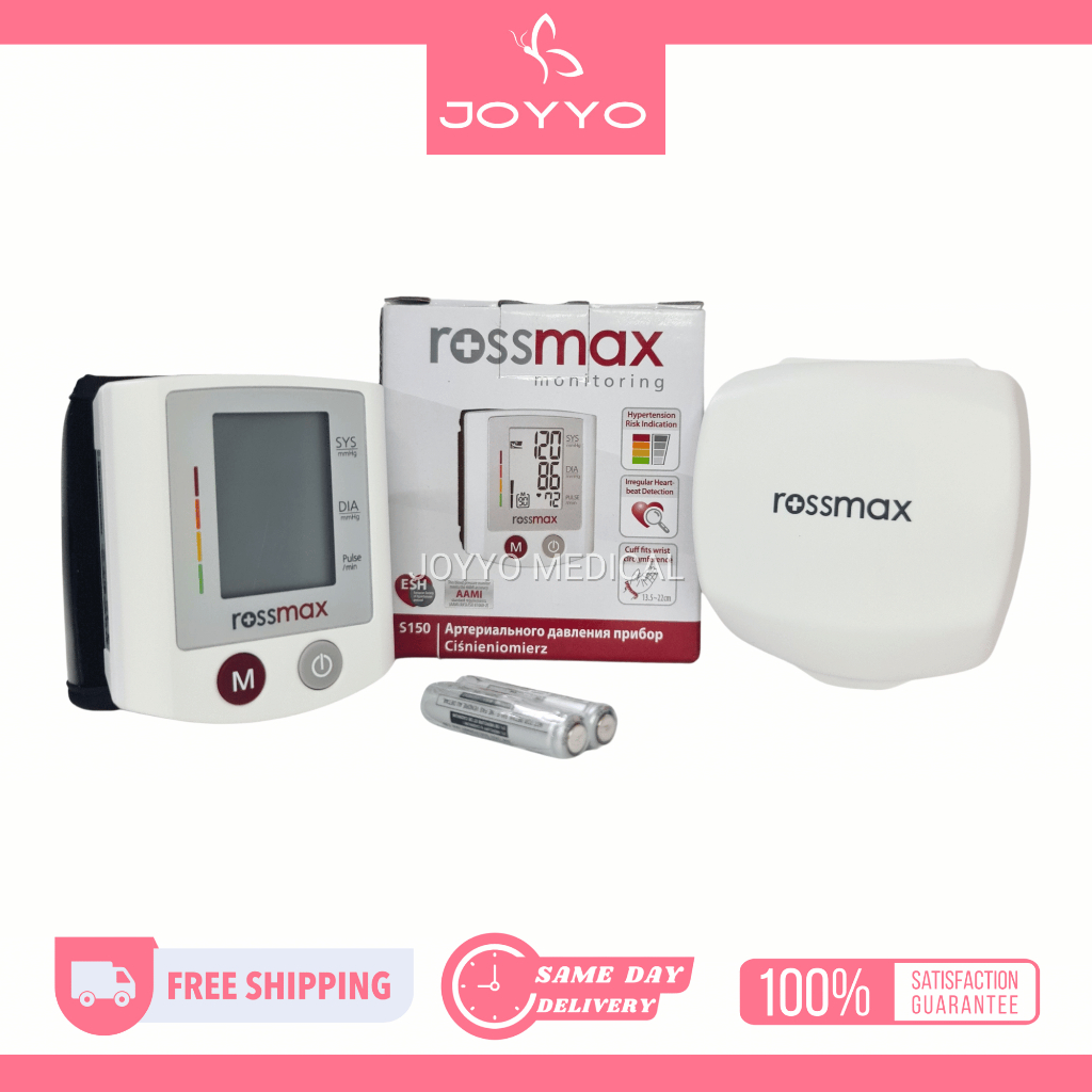 ROSSMAX S150 Automatic Wrist Blood Pressure Monitor | BP Digital Wrist ...