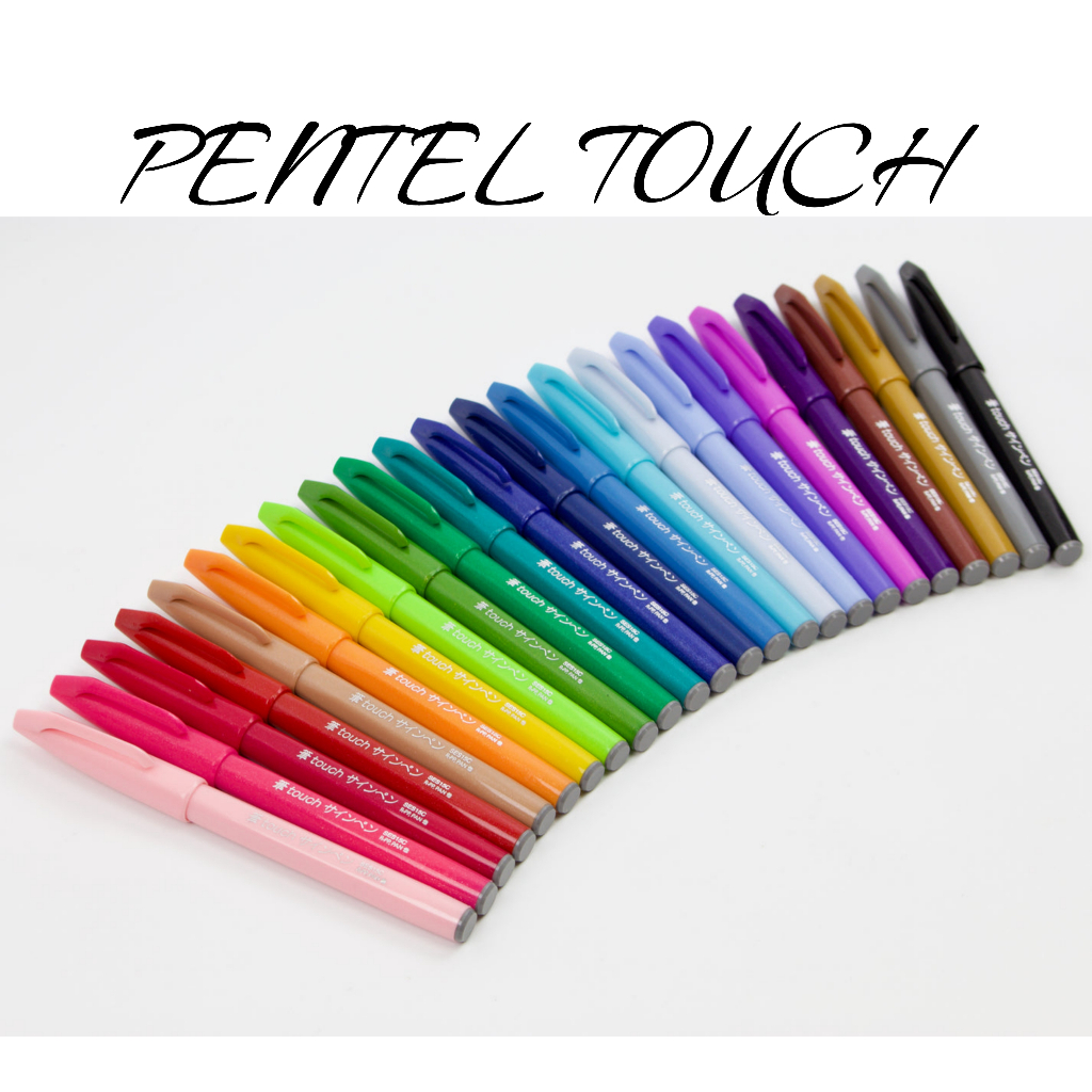PENTEL TOUCH BRUSH PEN (SES15C) | Shopee Philippines