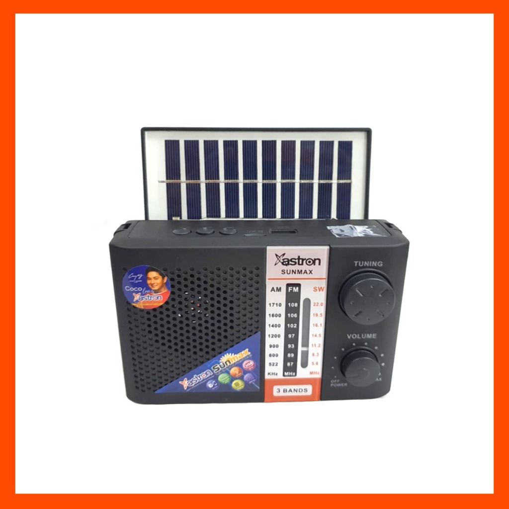 Original Astron SUNMAX Portable AM/FM Radio MP3 Player with Bluetooth ...