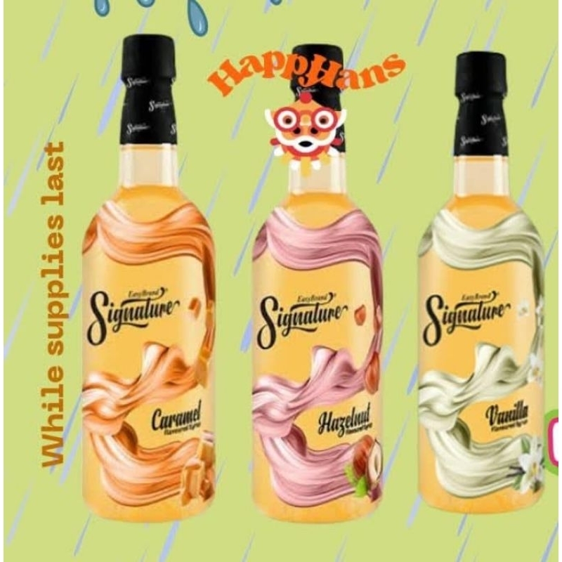 Easy Signature Syrups (Caramel, Hazelnut, Vanilla) | Shopee Philippines