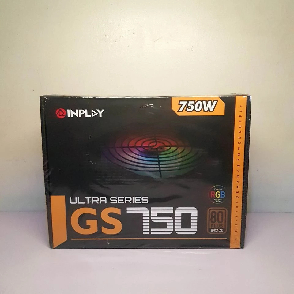 Inplay GS750-ULTRA RGB Rated 750W Power Supply 80Plus Bronze 80 ...