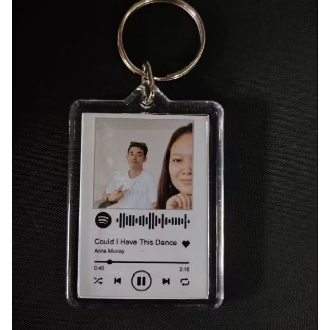 CUSTOMIZED SPOTIFY acrylic KEYCHAIN | Shopee Philippines