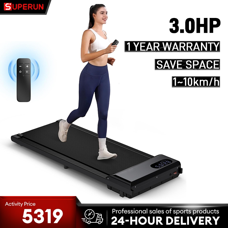 Electric Treadmill foldable with armrest Home Office Portable LED ...