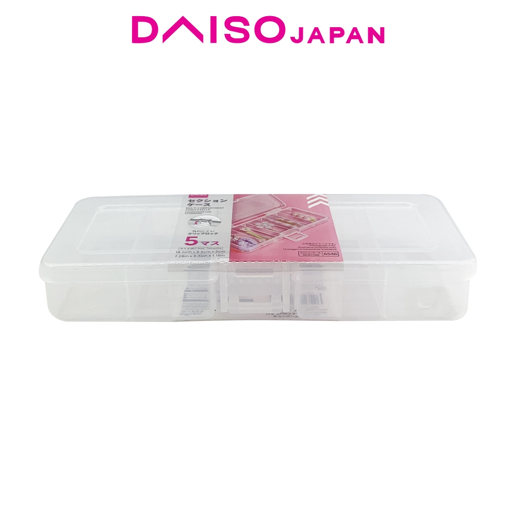 Daiso Multi-compartment Case 5 Cells Organizer | Shopee Philippines