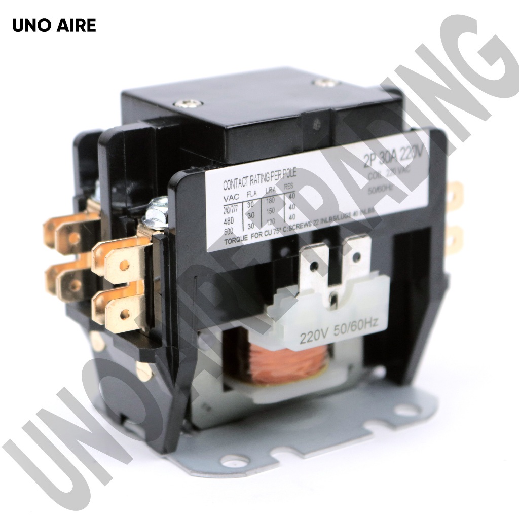 Magnetic Contactor UMG 2P 30A 220V for 3TR for Air Conditioning Units ...