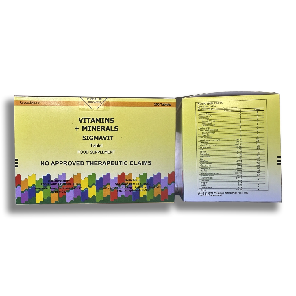 SigmaVit (Vitamins And Minerals) | Shopee Philippines