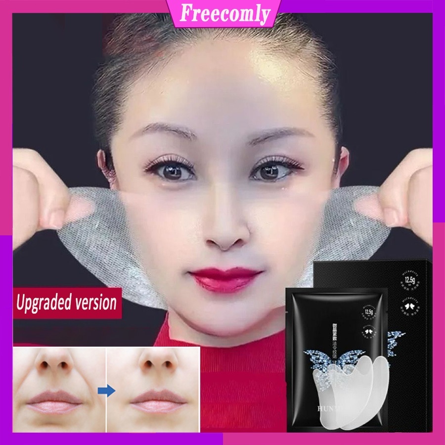 10Pcs Nasolabial Folds Mask Fades Wrinkles Forehead Sticker Lifting ...
