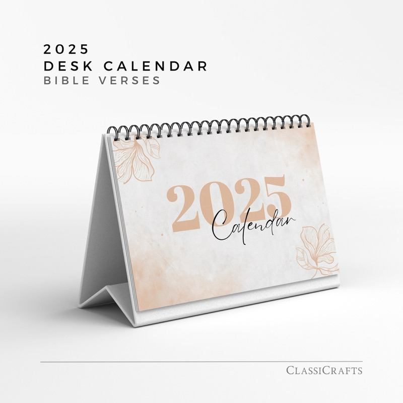 Bible Verses 2025 Desk Calendar (with Holidays) | Shopee Philippines