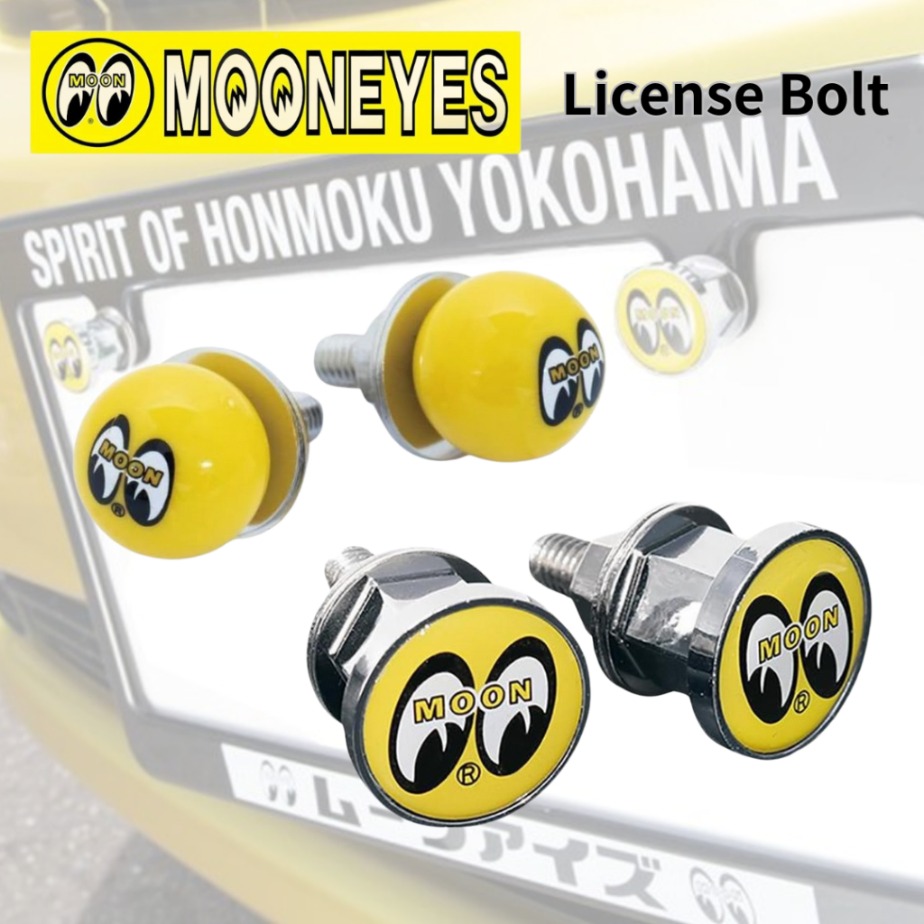 MOONEYES License Bolt (Left and Right set) | Shopee Philippines
