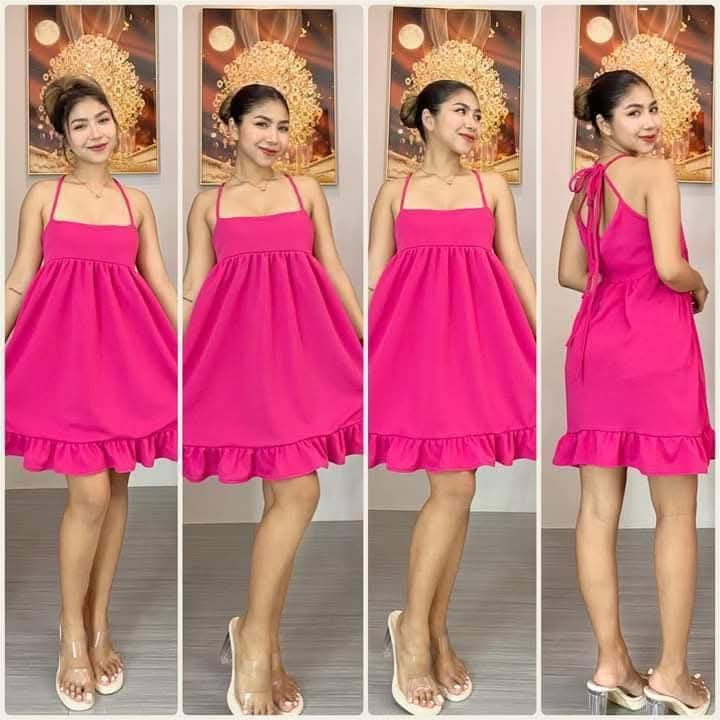 Mooncandy LONG BACK FRILLED HALTER SUMMER DRESS, fyang dress, sophia ...