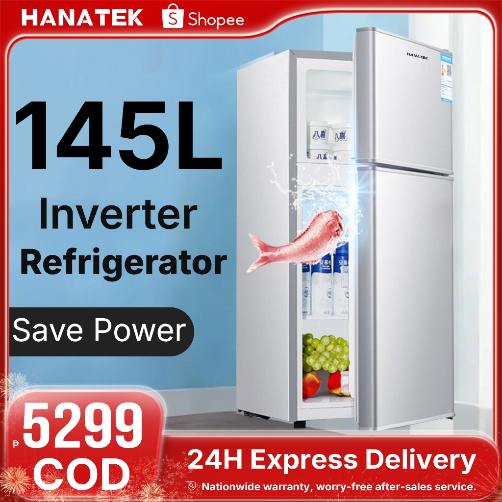 HANATEK Mini Refrigerator With Freezer 145L For Room Frost Fridge Save ...