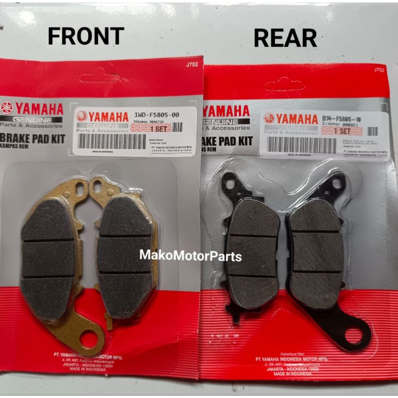 YAMAHA XMAX / R3 V1,V2,V3 / MT-25 / MT-03 / R25 BRAKE PADS | Shopee ...