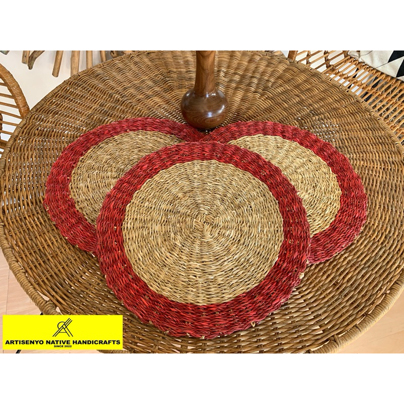 Placemat (pandan placemat), native pandan placemat “12 & “14 diameter ...