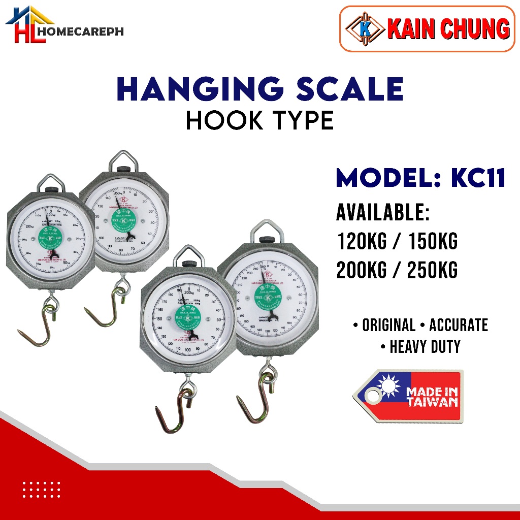 Kain Chung Hanging Scale KC-11 Hook Type 120kg / 150kg / 200kg / 250kg | Shopee Philippines