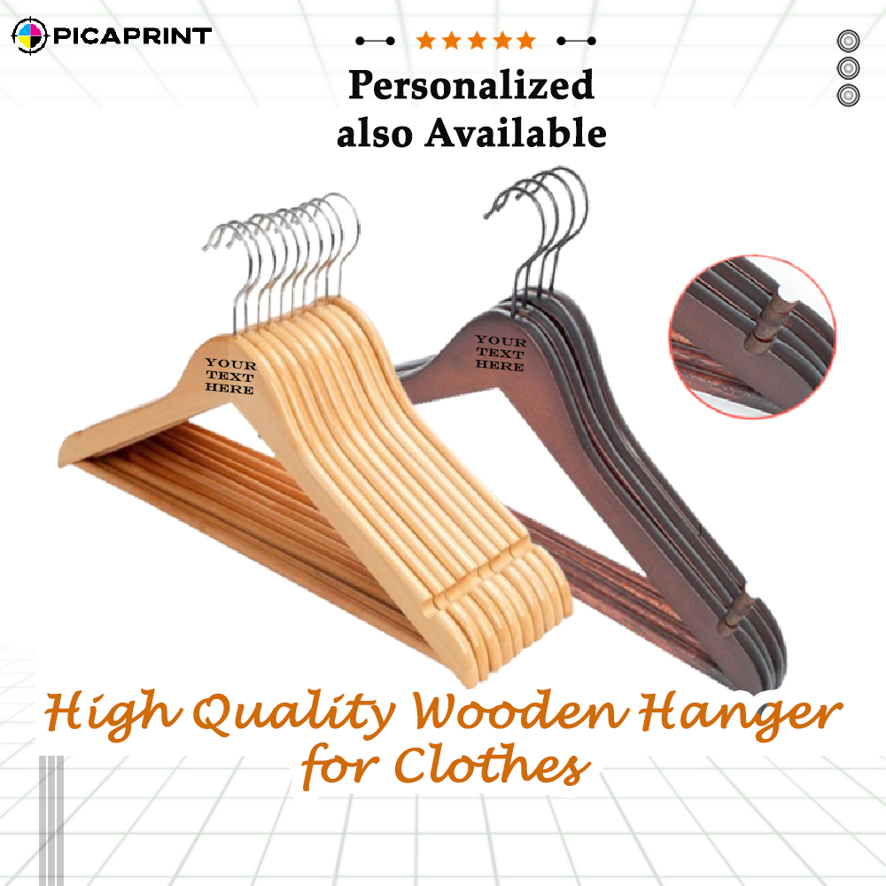 Personalized Wooden Hanger Own Label Hanger Customized Wooden Hanger ...
