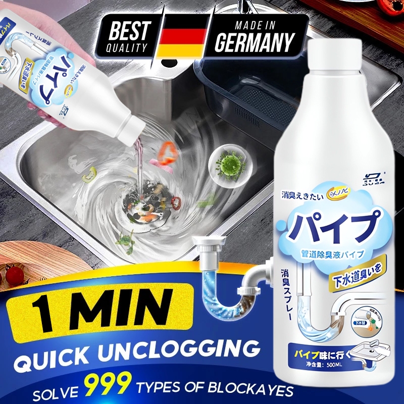 Pipe Cleaner 500ML Drainage Clog Remover Toilet Bowl Cleaner Cleaning ...