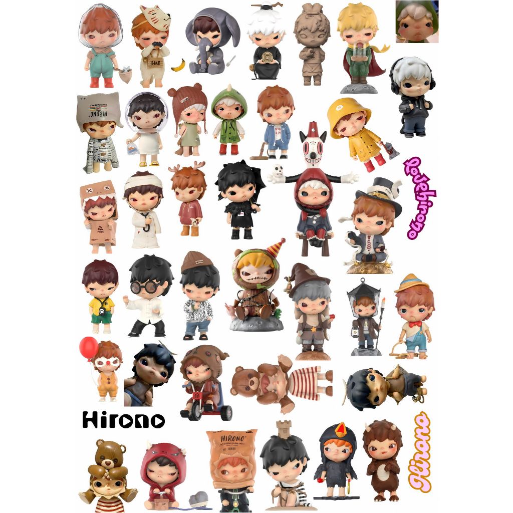 50pcs Hirono Stickers with FREE PHOTOCARDS Collection | Shopee Philippines