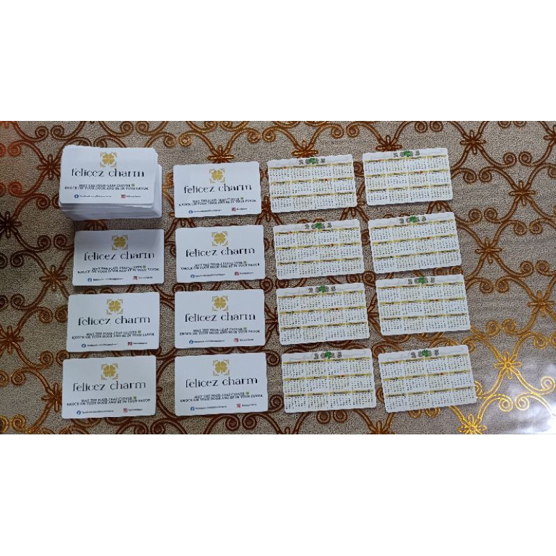 2025 Pocket Size Calendar ATM Size Calendar (100pcs) | Shopee Philippines