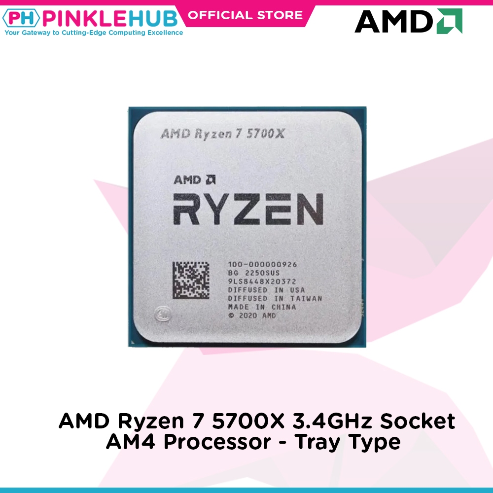 AMD Ryzen 7 5700X 3.4GHz Socket AM4 Processor - Tray Type (Processor ...