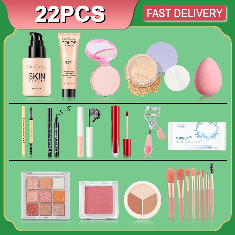 12-22pcs Makeup Set Cosmetic Kit BB Cream+Eyeshadow Palette+Powder ...
