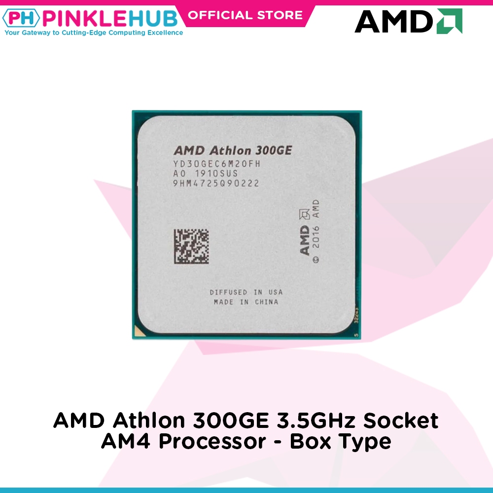 PinkleHub | AMD Athlon 300GE 3.5GHz Socket AM4 Processor - Box Type ...