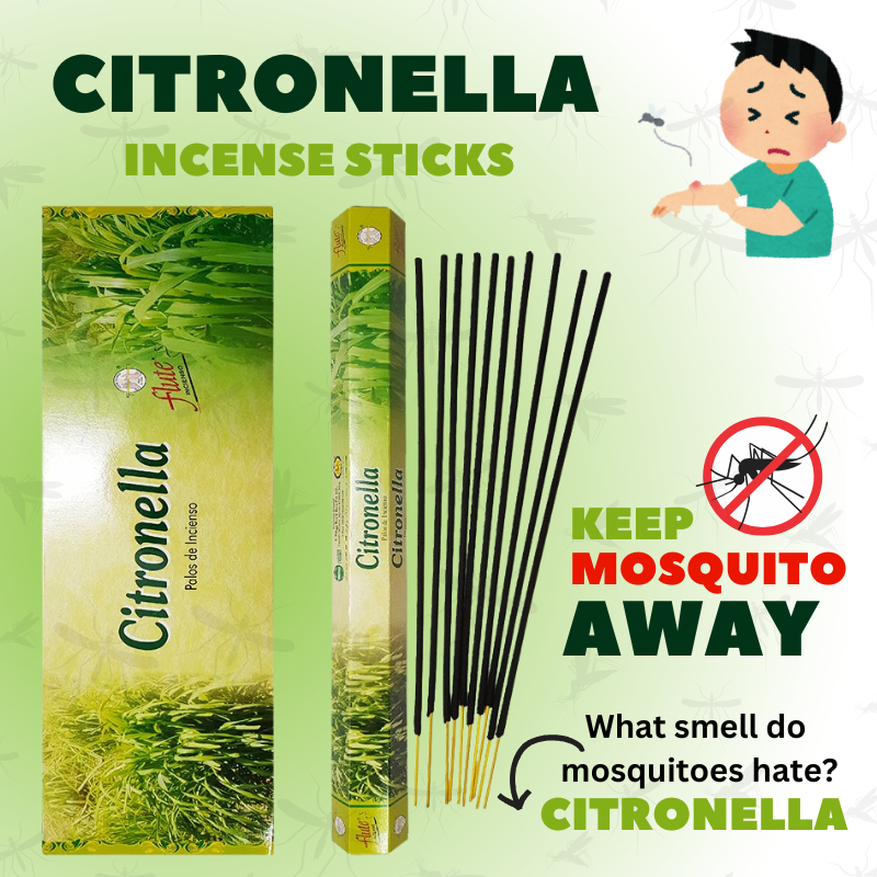 Original FLUTE Citronella Incense Sticks Premium Quality Fragrant ...