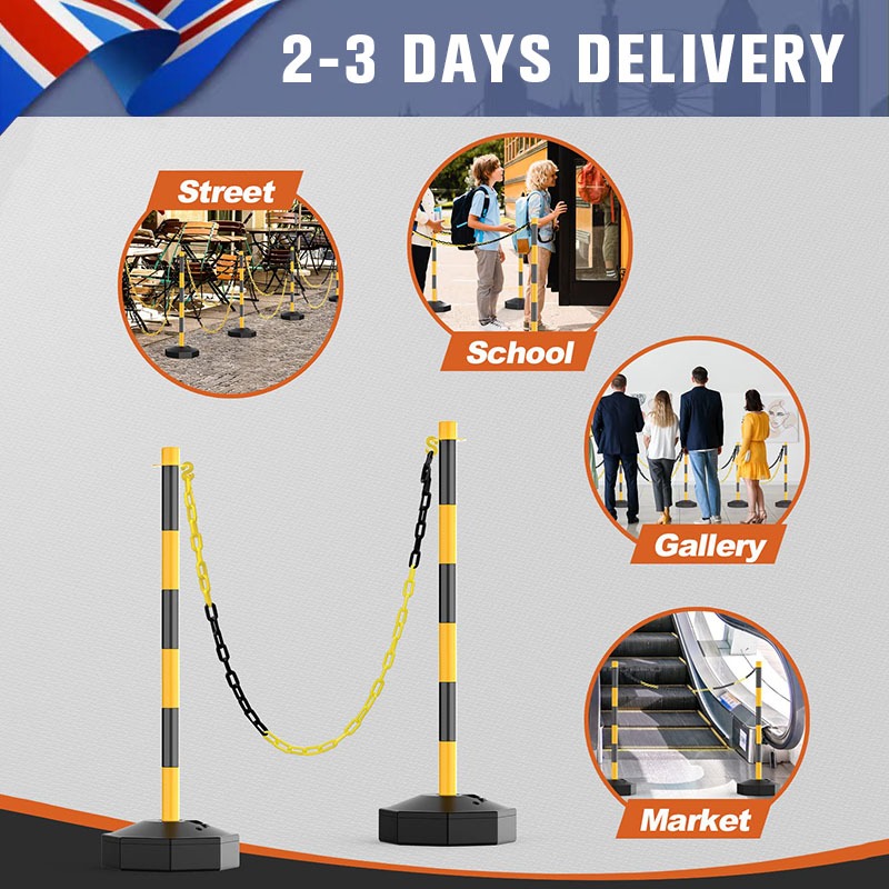 85cm Traffic Cone Safety Barrier Delineator Post Reflective Traffic ...