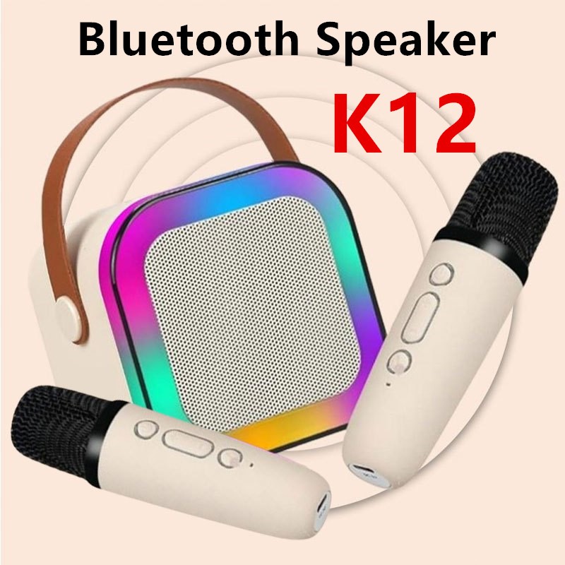 K12 Bluetooth Wireless Speaker Mini Karaoke Speaker with Microphone Bluetooth Audio | Shopee ...