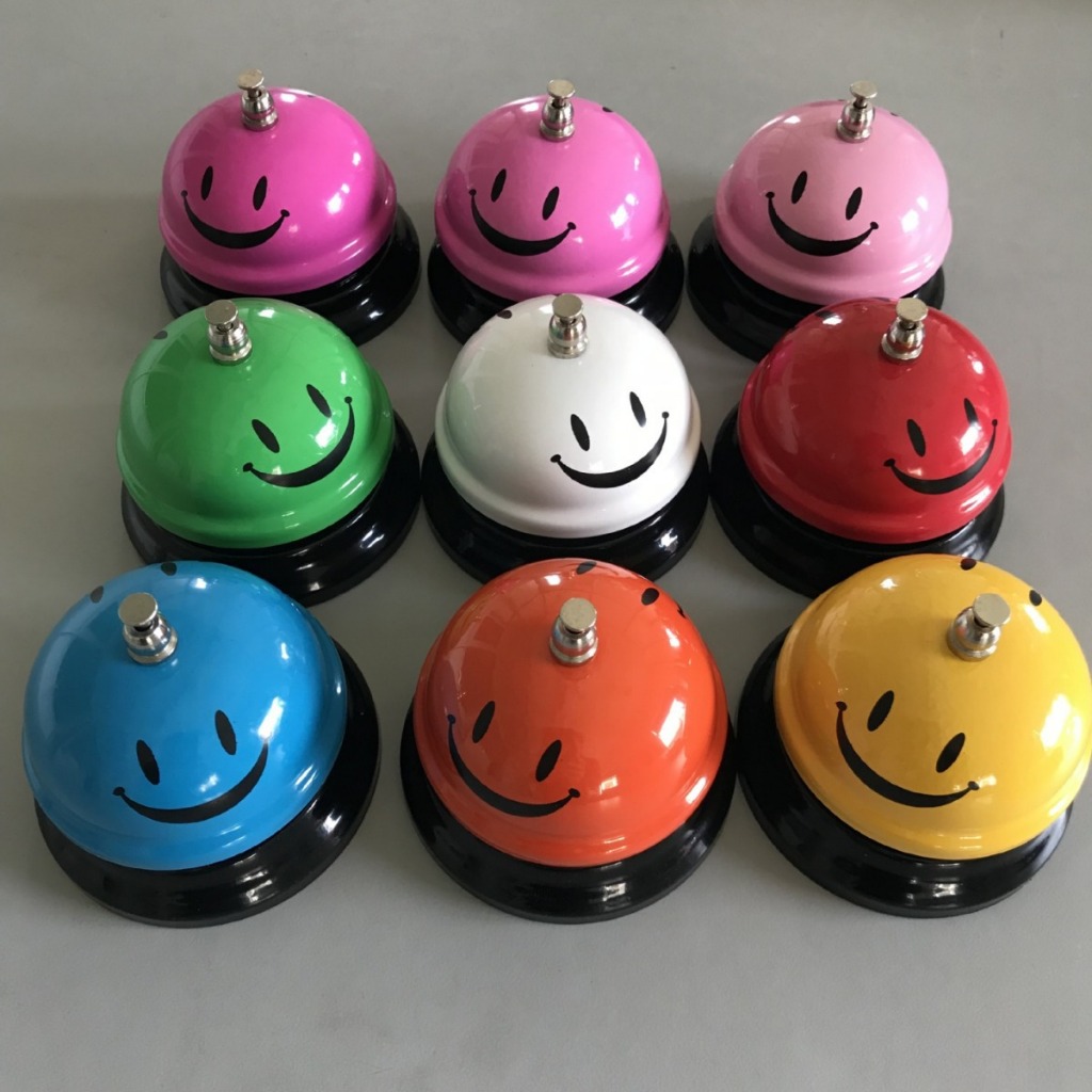 Bozak Call Bell Lovely Smile Face Desk Service Bell Ding Bell for ...