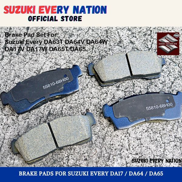 SUZUKI NATION Brake Pad Set For Suzuki Every DA63T DA64V DA64W DA17V ...