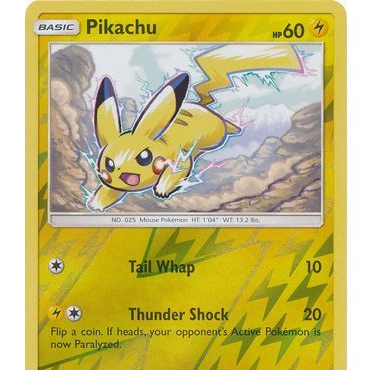 Pikachu - 40/147 - Common Reverse Holo Sun & Moon: Burning Shadows ...